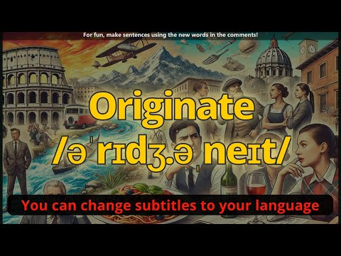 Originate meaning with 5 examples