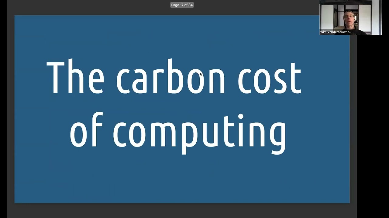 Webinars Spring 2024, presentation by Wim Vanderbauwhede