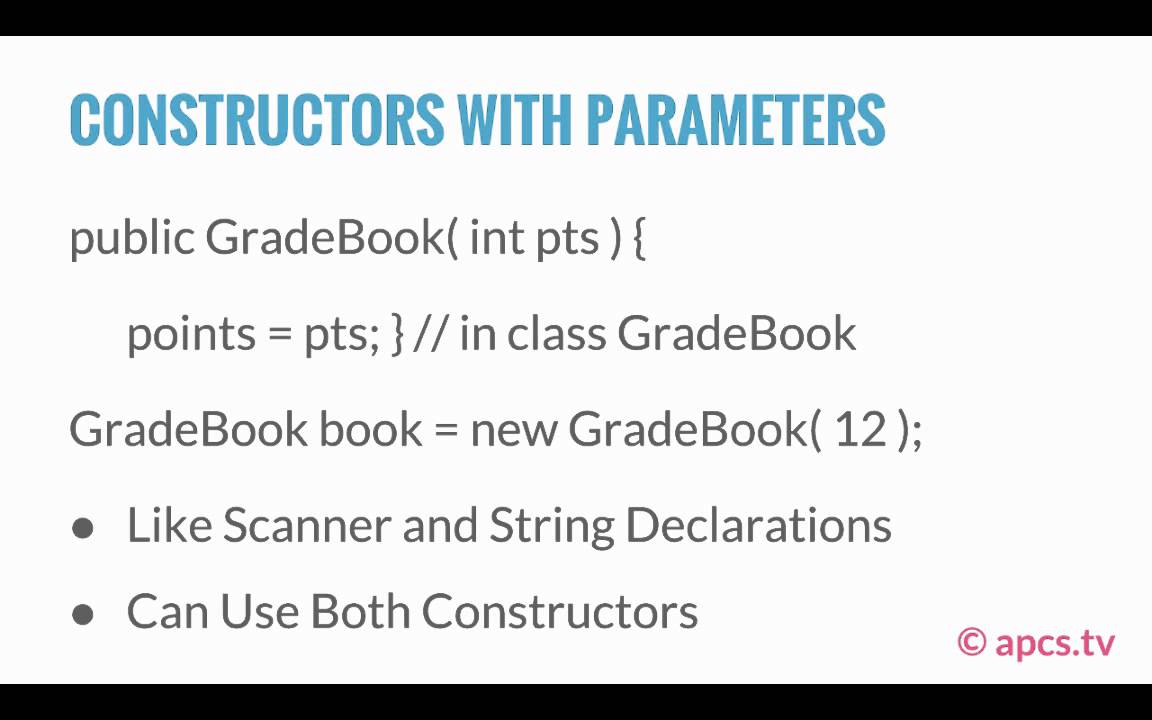 Lecture 54 - Initializing Objects using Constructor Methods