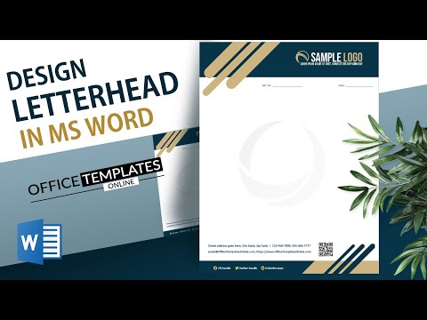 How to Create Business Letterhead Design in MS Word | DIY