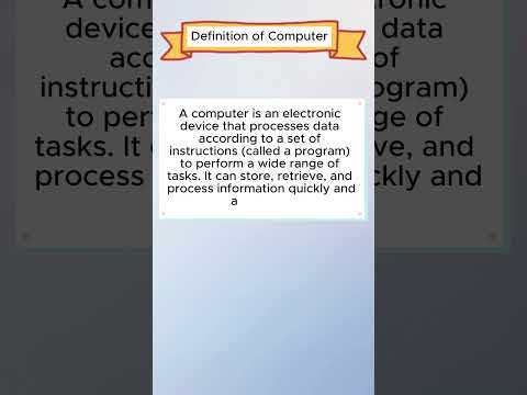 What is the Computer? #definitions #computer