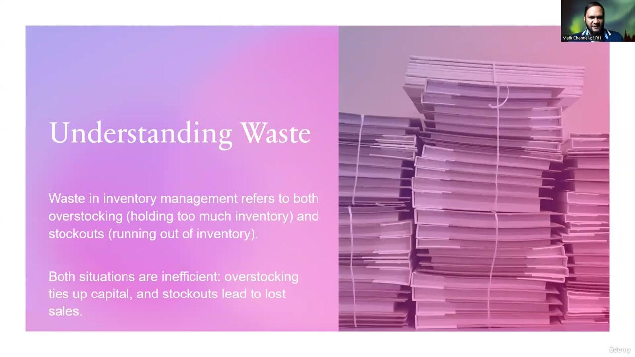 Overview of optimizing inventory levels scenario