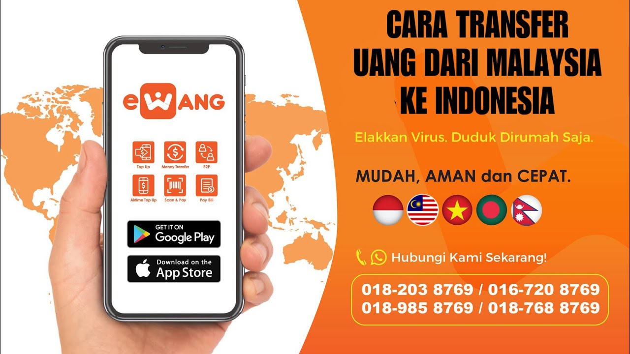 TUTORIAL CARA KIRIM UANG DARI MALAYSIA KE INDONESIA || TRANSFER UANG DARI 🇲🇾 KE 🇮🇩