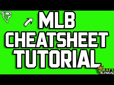 Understanding the MLB Cheatsheet | MLB Cheatsheet Tutorial