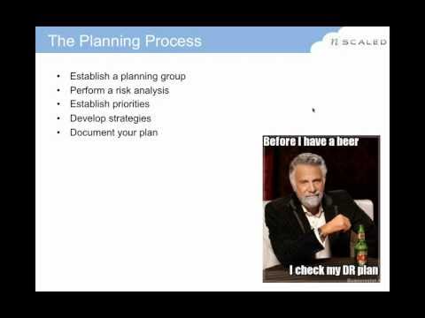 2012.07.26 : Disaster Recovery Planning