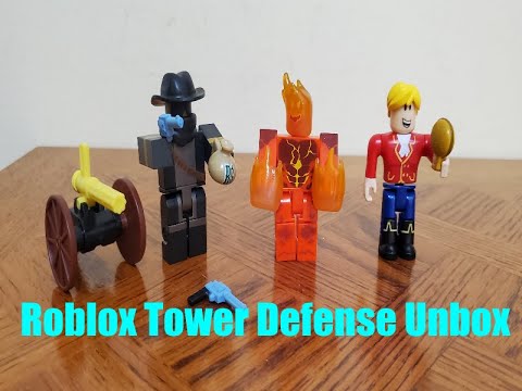 Jazwares 2022 Roblox Collection Tower Defense Simulator: Badlands Heist Figure Pack Unbox