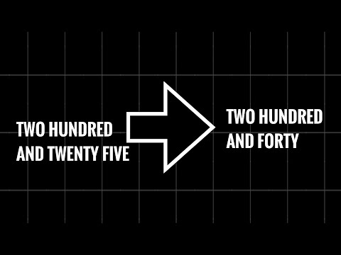 How to Pronounce the Numbers ‘Two Hundred And Twenty Five to Two Hundred And Forty’ in English
