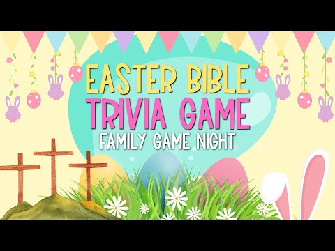 Easter Bible Trivia Game | Christian Family Game Night | Easter Game for Kids and Adults