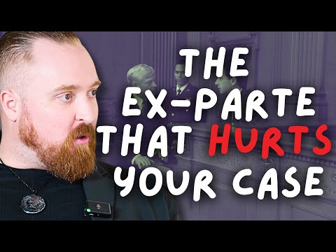 Ex-Parte Filings in Family Law: When to Use Them and When to Avoid Them | Fathers Rights Playbook