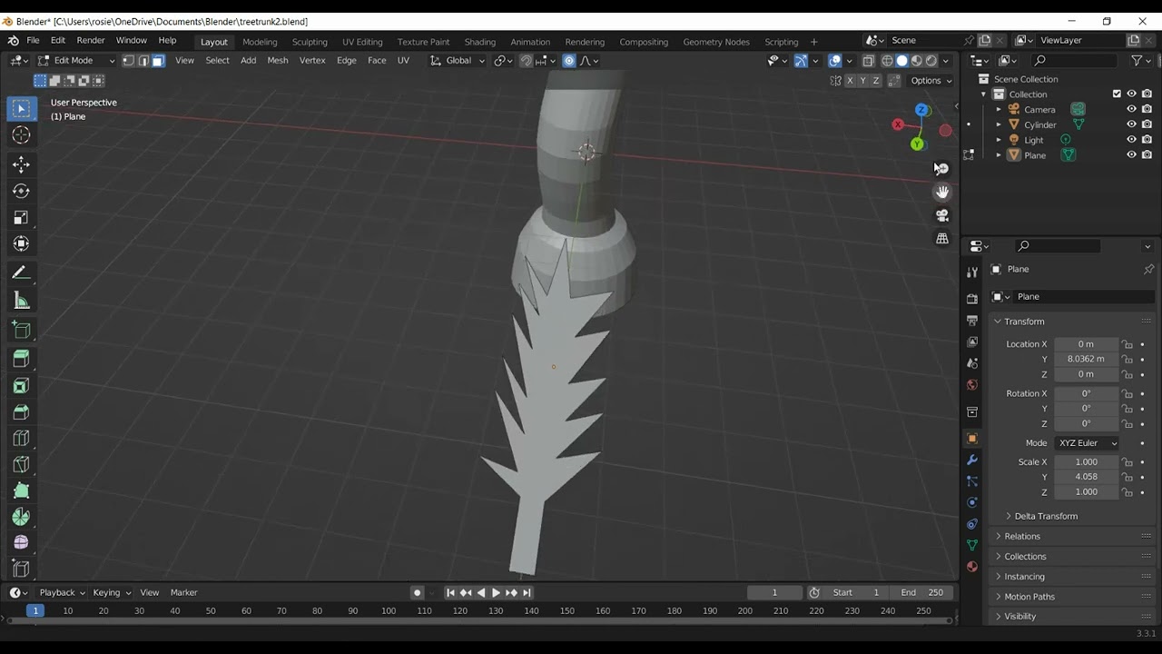 Blender tutorial 9 knife tool