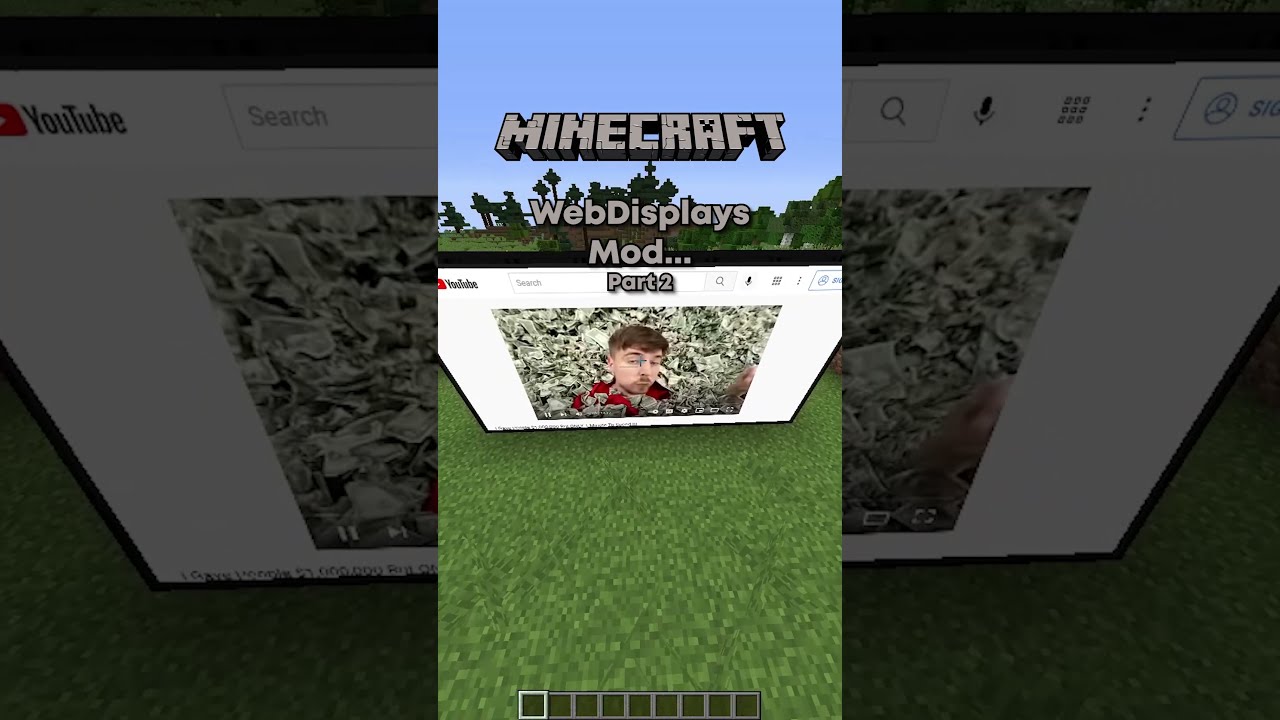 Watching Dream In MINECRAFT! (WebDisplays Mod)