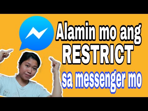 Ano ang RESTRICT /how to use Restrict in messenger/2022
