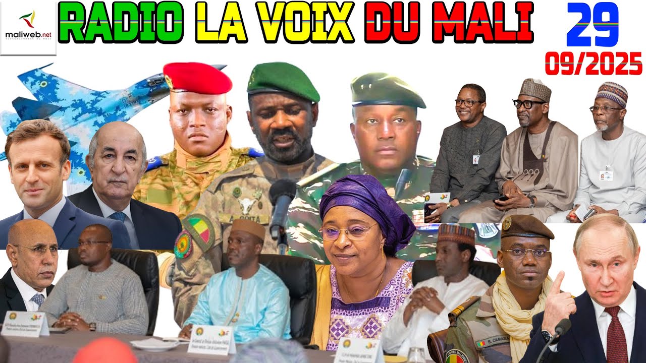 La Revue de Presse de la RADIO LA VOIX DU MALI du 29 Septembre 2025 ...