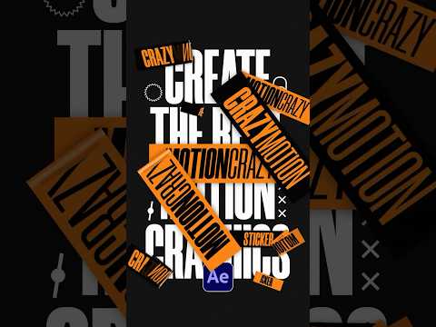 Create Crazy Typography Stickers in After Effects