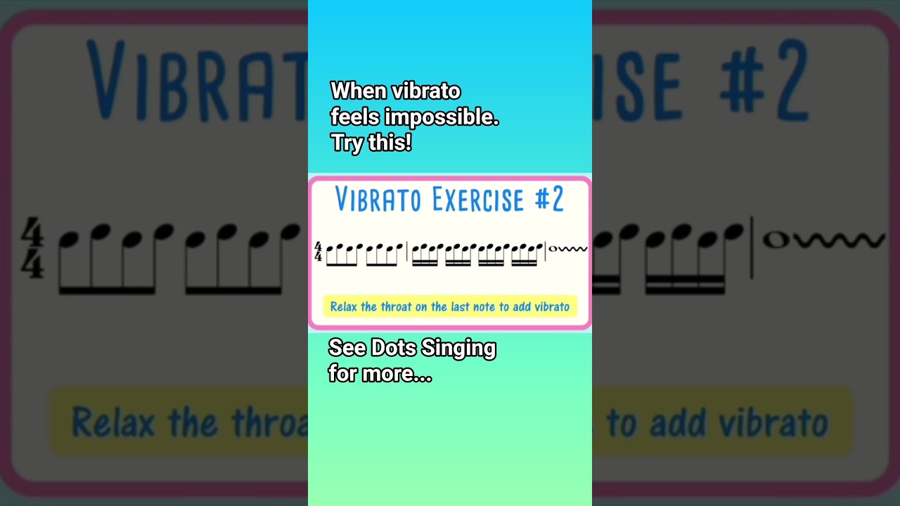 When vibrato feels impossible.  Try this vocal exercise #shorts