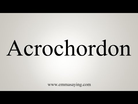 How To Say Acrochordon