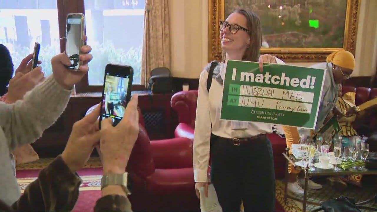 Rush medical students learn residency placements during Match Day celebration