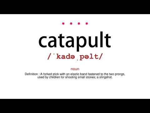 How to pronounce catapult - Vocab Today