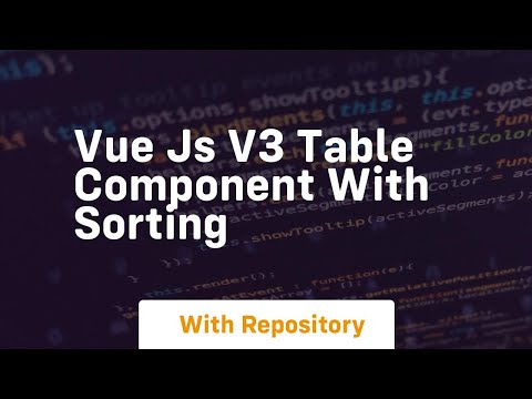 vue js v3 table component with sorting