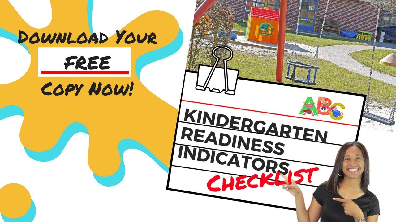 FREE Kindergarten Readiness Indicators Checklist | bbpbooks