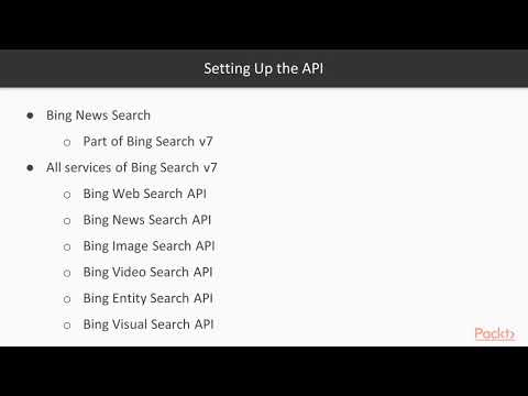 Learn Implementing Azure Cognitive Services for Search Bing News Search API | packtpub com ...