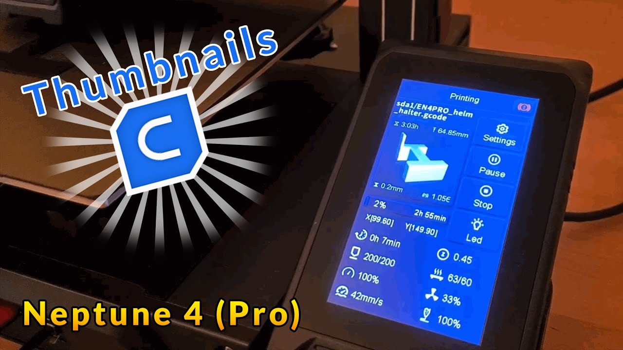 Elegoo Neptune Thumbnails in Cura 5.4 (+Fluidd) | Neptune Upgrades