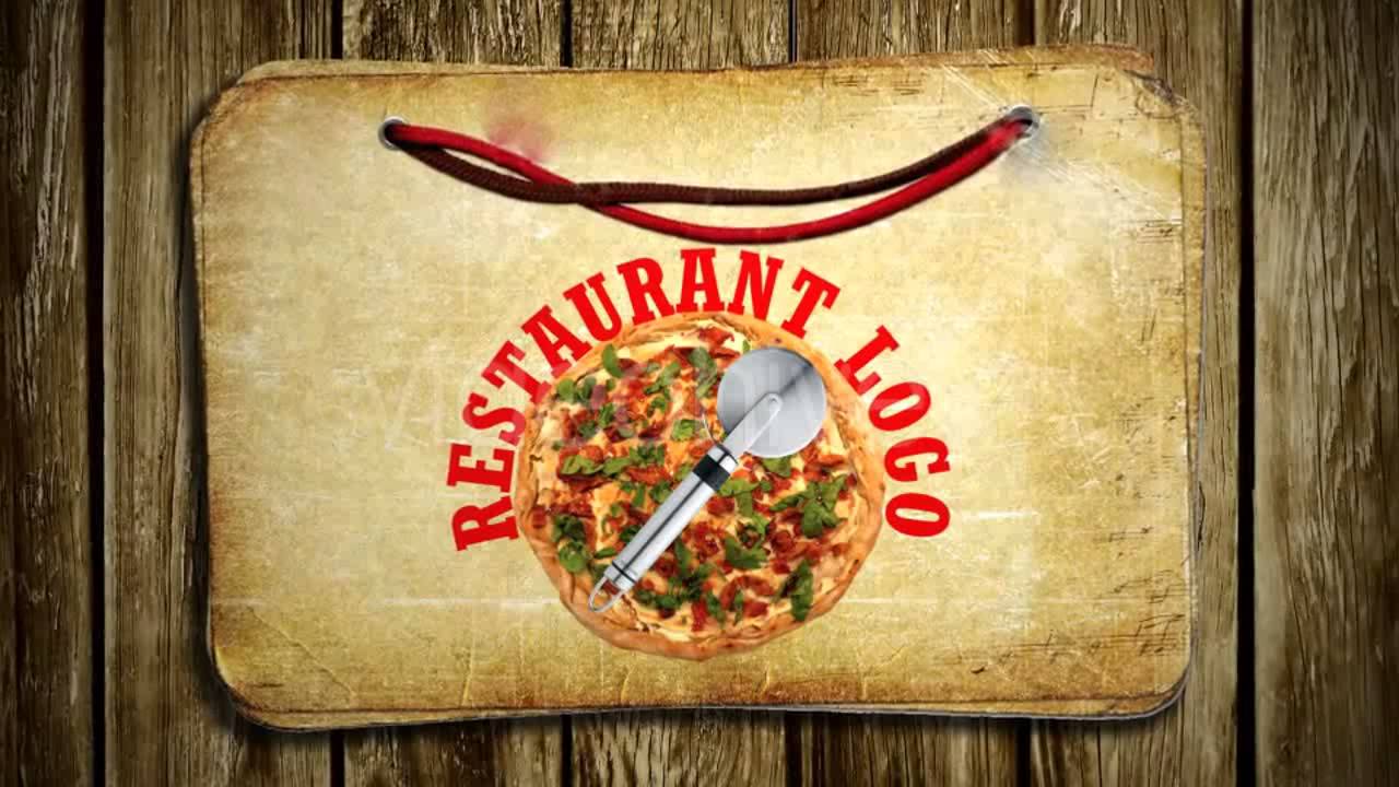 Pizza Restaurant Video Wall After Effects Template