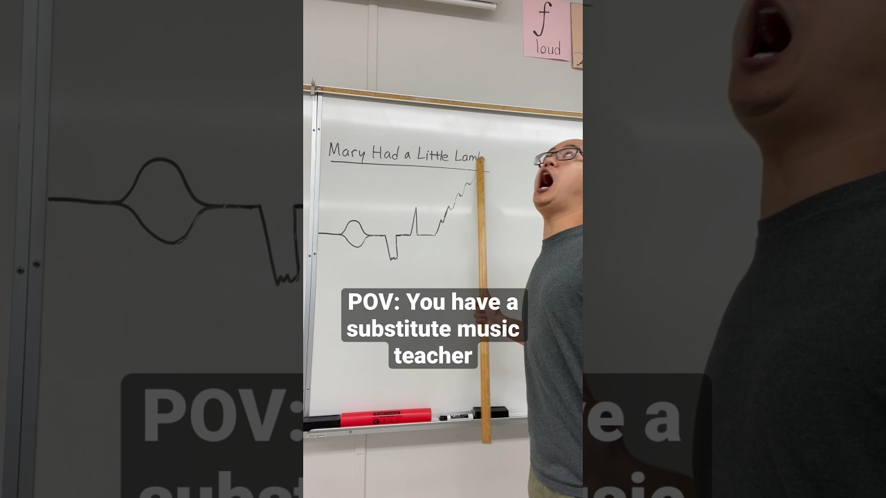 Substitute Music Teacher… #school #music #singer