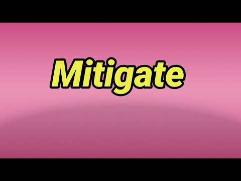 Important word 'Mitigate' ||What Is The Meaning Of Mitigate||