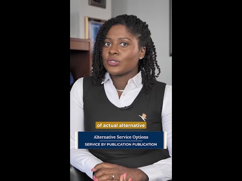 Alternative Service Options: Service by Publication