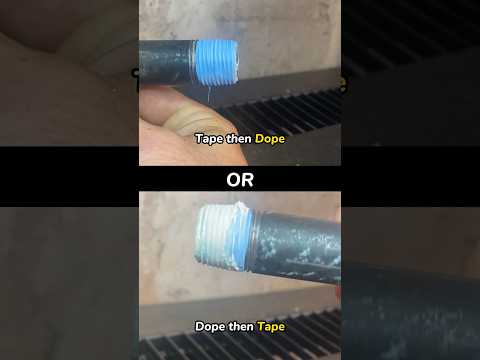Let’s Solve this Age Old DEBATE! Tape then DOPE #shorts #plumbing #plumber #loop #debate
