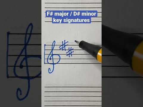 F# major / D# minor key signatures #musictheory