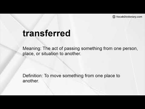 transferred Meaning