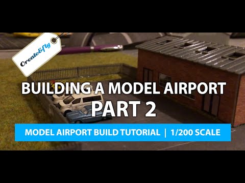 BUILDING A 1/200 SCALE MODEL AIRPORT - PART 2