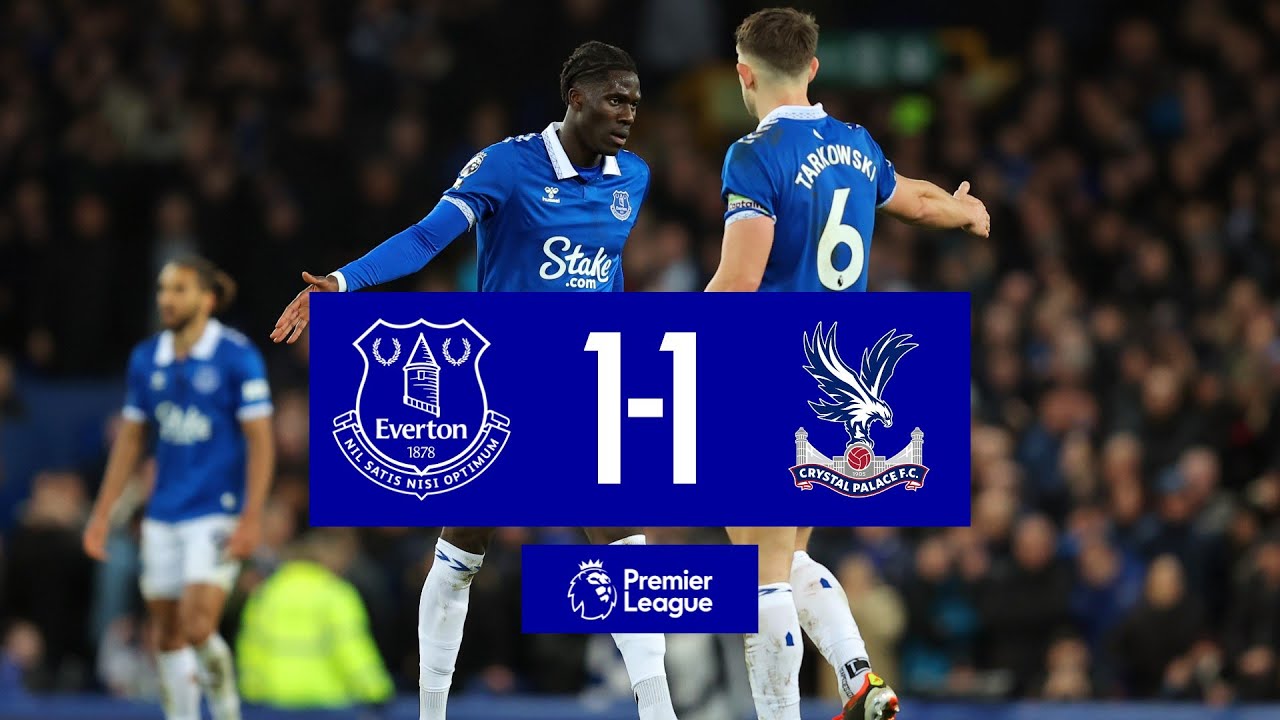 New coach watches Crystal Palace denied win by late Everton equalizer ...