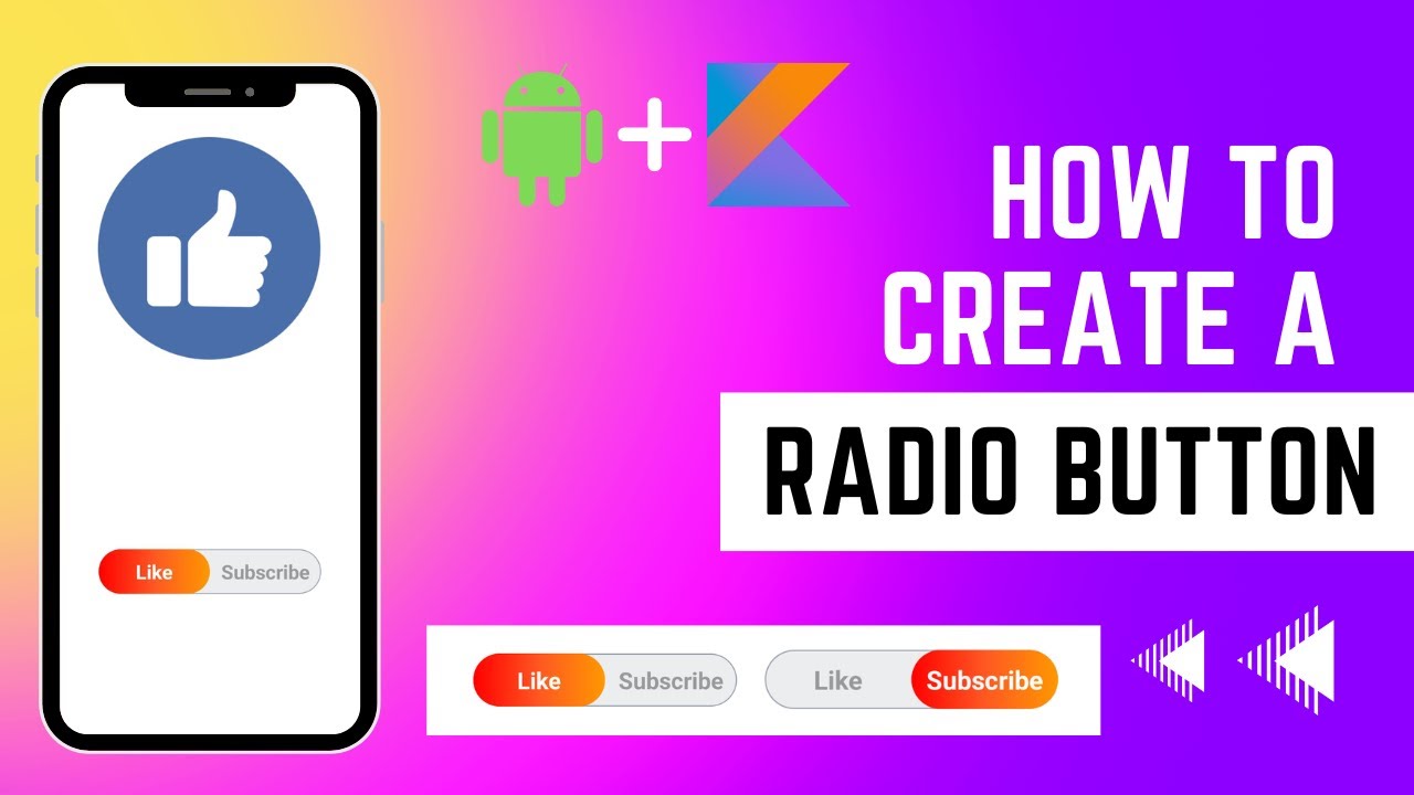 How to create a radio button in android studio || Kotlin || UI/UX || Tutorial