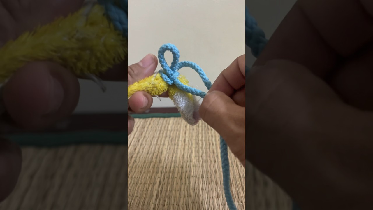 Wow! easy basic knots #knot #knotskill #shorts
