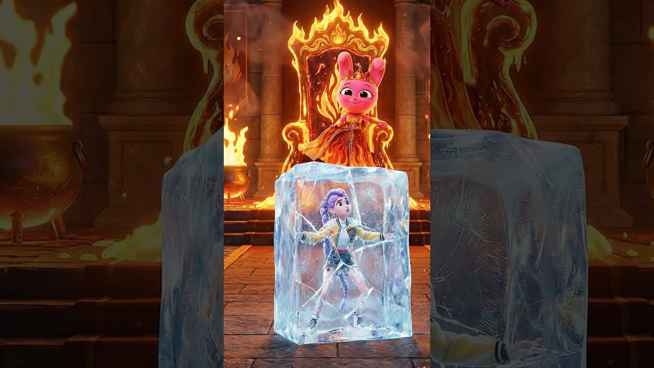 POV 🧊🔥🧯👸The Ice Queen Rumi 🆚 The Fire Queen Pinki | Sprunki and KPop Demon Hunters