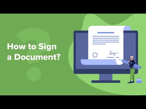 How to Sign a Document