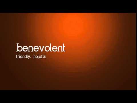 English Word Meaning - benevolent