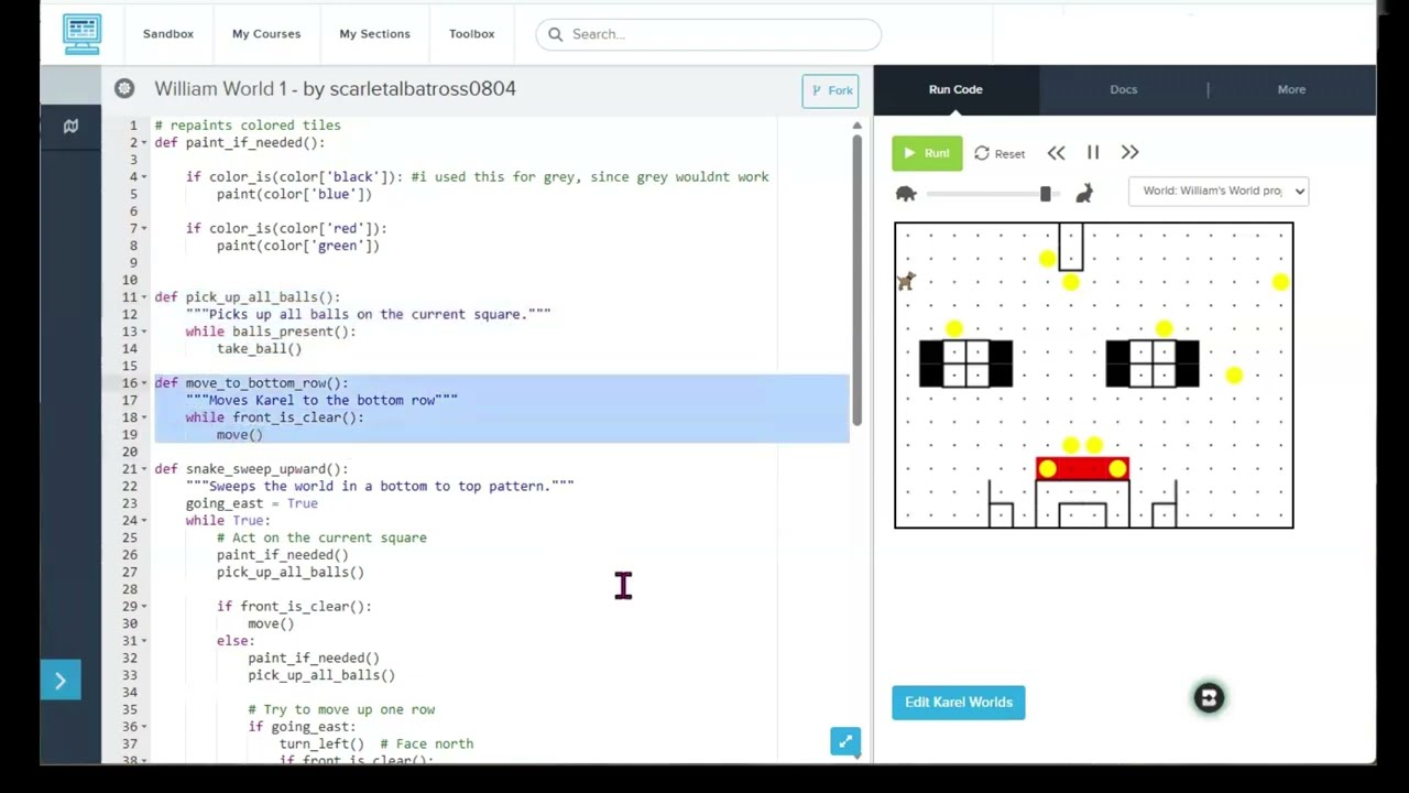 Projects 2 and 3 Tips (Python and Karel - CodeHS)