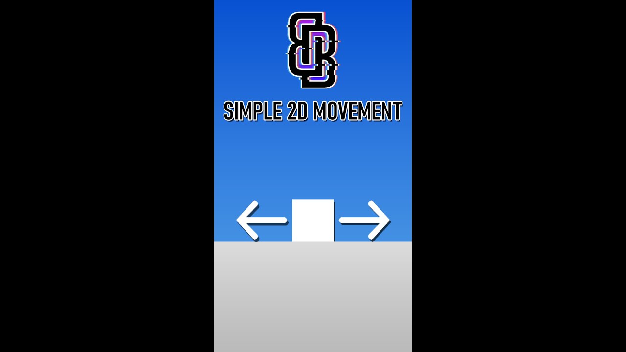 SIMPLE UNITY 2D MOVEMENT IN UNDER 1 MINUTE!