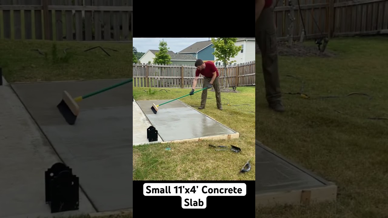 11’x4’ patio extension. DIY Concrete Patio.