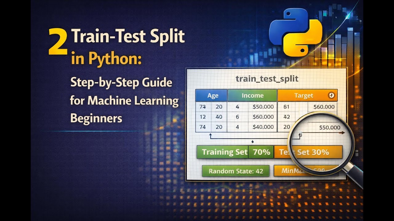 2 Train-Test Split in Python: Step-by-Step Guide for Machine Learning Beginners
