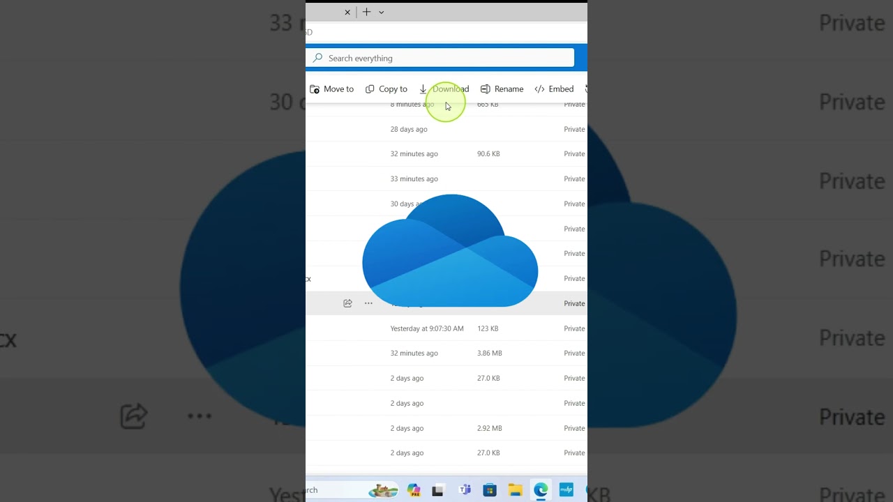 How to  Download Files from Microsoft OneDrive #onedrive