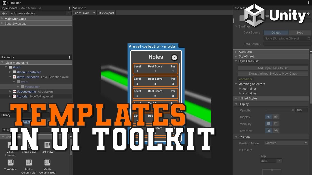 UI Toolkit Templates are POWERFUL | Unity Tutorial