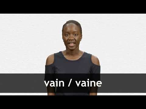 English Translation of “VAIN” | Collins French-English Dictionary