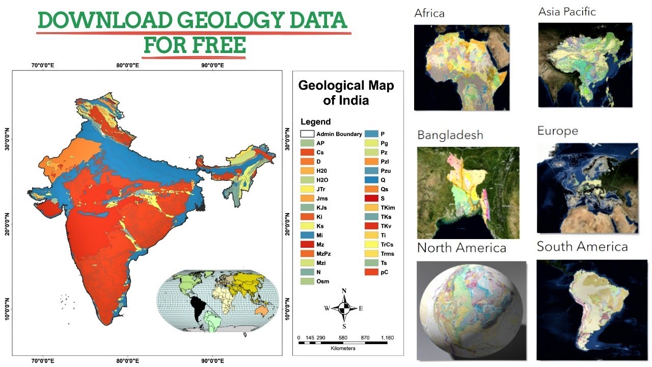 Geology Data, Shapefile for any Location