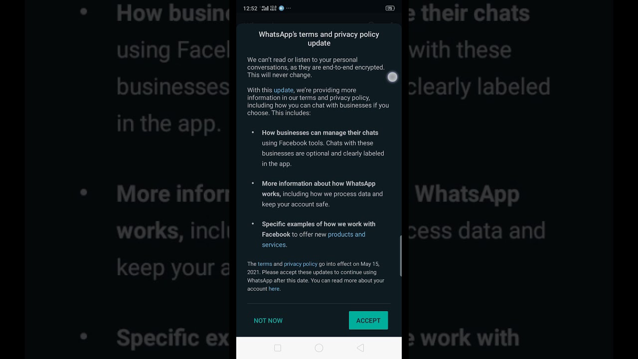 WhatsApp's New privacy policy update | Deadline May 15 | How to accept or deny new privacy policy |