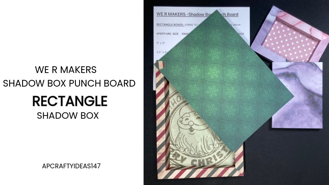 We R Makers Shadow Box Punch Board- Rectangle